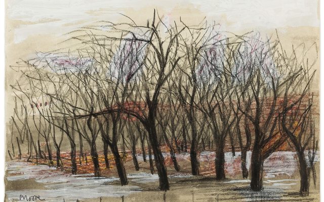 Henry Moore and apple trees | Henry Moore Foundation